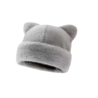 Generic Bonnets tricot&eacute;s pour hommes et femmes en hiver, Gris, M