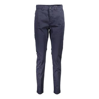 North Sails Blaue Baumwollhose mit Logo f&uuml;r Damen - - Trousers - Damen - Blau - XL
