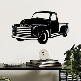 Hanah Home Stylish Black Decorative Metal Wall Accessory, 60 x 35 cm | 100% Metal, 1.5 mm Thickness | Lightweight (0.932 kg) | Perfect for Modern Home Decor