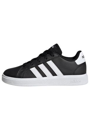 adidas Unisex Kinder Grand Court Lifestyle Tennis Lace-Up Shoes, Core Black / Cloud White / Core Black, 31 1/2 EU