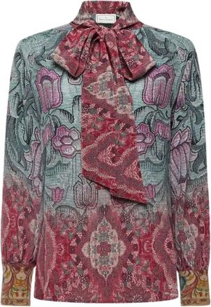 Pierre-Louis Mascia Femme, Blouses et Chemises, Multicolore, Taille: 40 FR Trapezio Longsleeve Shirt