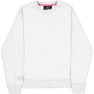 Alpha Industries Label Sweatshirt Backprint - pastel grey melange