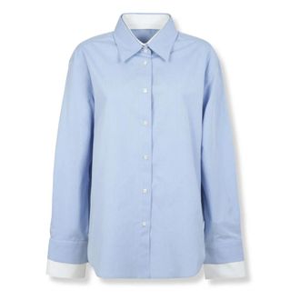 Acne Studios Layered Button-Up - - Blouses & Shirts - Damen - Blau - M