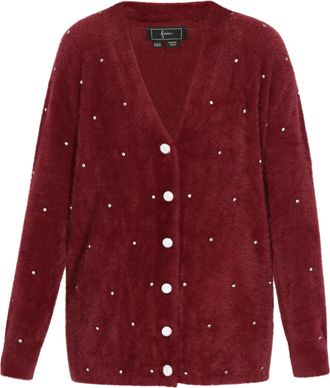 Faina Strickjacke Frauen Burgund