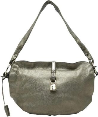 Celine Pre-owned Sac bandouli&egrave;re en cuir Bittersweet - Femme - Pre-owned - Gris - Taille: ONE Size