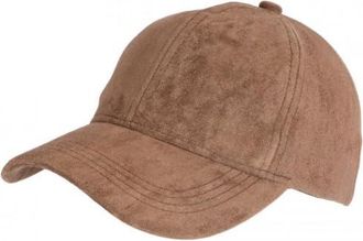 Nyls Cr&eacute;ation Casquette Daim Marron Tabac Classe Suedine Kalter Baseball - Taille Unique - Marron