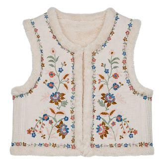 Louise Misha Veste Sans Manches R&eacute;versible Ren&eacute;e Double Gaze Coton Bio - Collection Femme Louise Misha