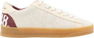 P448 Low Top-Sneaker aus Leder mit Kontrast-Details an der Ferse in
