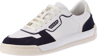 Guess Herren Strave Vintage Sneaker, Weiß Blau, 41 EU
