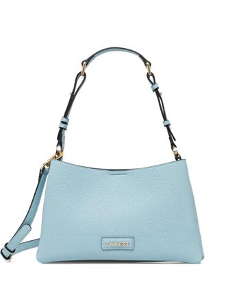 Twin-Set sac porté épaule à patch logo - Bleu