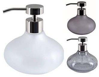 Spirella Seifenspender Mala Glas Fl&uuml;ssigseifen-Spender 270ml Wei&szlig;