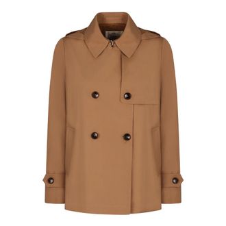 Herno Femme, Manteaux, Brun, Taille: 40 FR Trench-coat &agrave; capuche