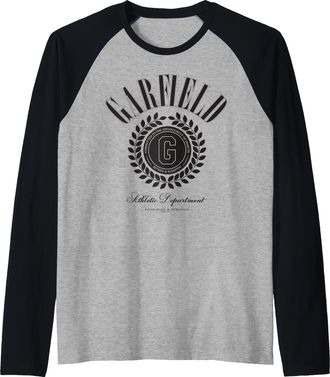 Garfield Varsity College sitzende schlafende Donuts Retro Raglan