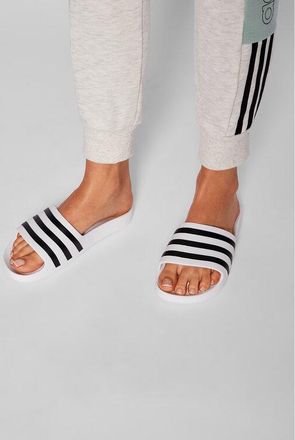 adidas Pantoletten adilette Aqua F35539 Wei&szlig;