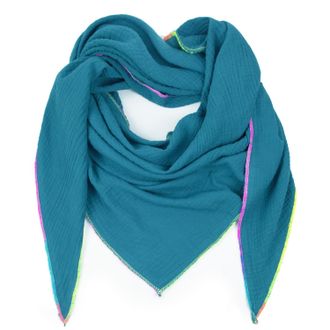 Glamexx24 XXL Schal f&uuml;r Damen oder Herren. Baumwollschal mit Farbverlauf an der Naht. Winterschal. Sehr warm und weich auf der Haut Made Italy