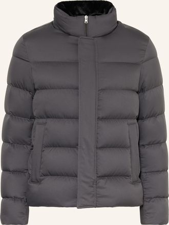 Herno Herno Daunenjacke Mit Abnehmbarem Kunstfell grau