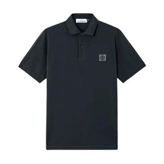 Stone Island Homme, Tops, Bleu, Taille: 2XL Polo en Piqu&eacute; de Coton 50/2