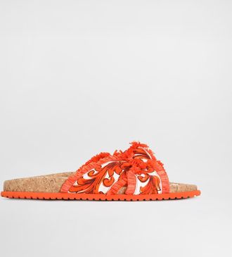 Dolce & Gabbana Ciabatta Flat - Frau Pantoletten Und Mules Multicolor 36.5