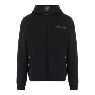 Woolrich Kapuzenpullover aus Baumwollmischung mit Logo - - Sweatshirts & Hoodies - Herren - Schwarzk - XL