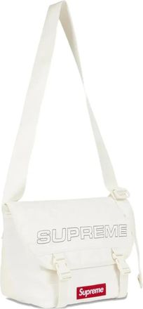 SUPREME White Umhängetasche aus Denim - Weiß