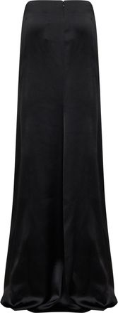 Giuseppe Di Morabito Satin Asymmetric Draped Maxi Skirt - Black