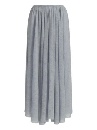 Alberta Ferretti jupe &agrave; design pliss&eacute; - Bleu