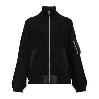 sacai Wollstrickjacke mit Taschen - - Knitwear - Herren - Schwarzk - L