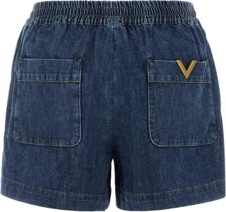 Valentino Garavani Denim Shorts - Blue