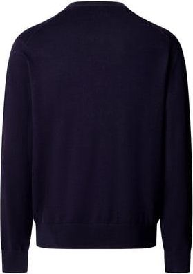 Hackett Pull col V en coton et soie
