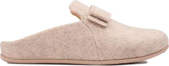 FitFlop Damen Shuv Cushy Filzpantoffeln Hausschuh, beige, 43 EU
