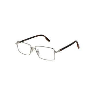 Ermenegildo Zegna Klassische Rechteckige Brille - - Accessories - Herren - Grau - ONE SIZE