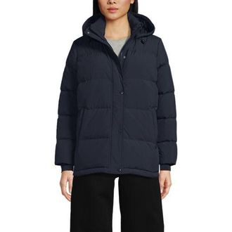 Lands End Wasserabweisende Daunenjacke, Damen, Gr&ouml;&szlig;e:36-38 regular, Blau, Nylon, by Lands End
