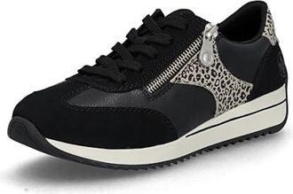 Rieker Baskets &agrave; lacets pour femme N1210, Noir 00., 40 EU Weit