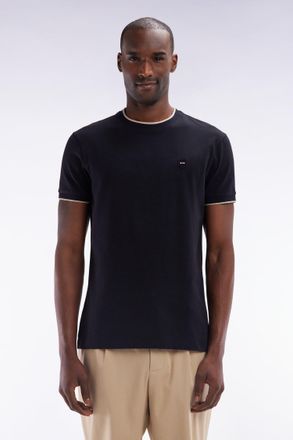 Eden Park T-shirt En Coton Stretch Noir Coupe Ajust&eacute;e