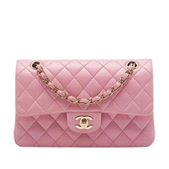Chanel Pre-owned Vintage Double Flap Shoulder Bag - - Pre-owned - Damen - Rosa - ONE SIZE