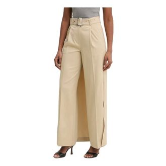 Karl Lagerfeld Pantalon large - Femme - Pantalons - Beige - Taille: 38 FR