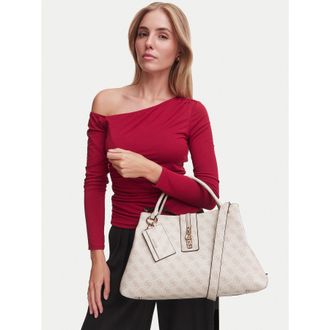 Guess Handtasche Guess Yvonne Logo HWSG23 78220 Creme