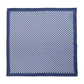 Ferragamo Torneo Seidentuch - - Accessories - Herren - Blau - ONE SIZE