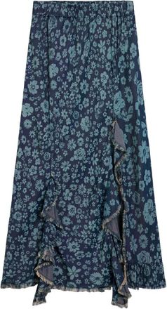Desigual Femme, Jupes, Multicolore, Taille: 42 FR Fal_Anem Midi Skirt