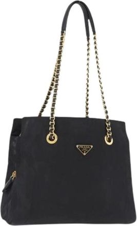 Prada Pre-owned Vintage Nylon Shoulder Bag - Femme - Pre-owned - Noir - Taille: ONE Size