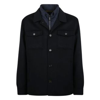 Moorer Manteau Dossi - Homme - Vestes - Bleu - Taille: L