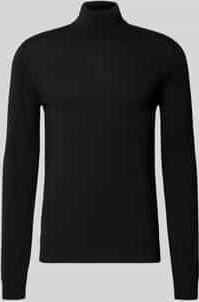 HUGO BOSS Rollkragenpullover mit Logo-Detail Modell San Thomas-M