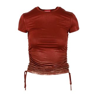 Diesel T-Rey Jersey Top - - Blouses & Shirts - Damen - Braun - M