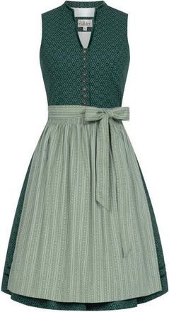 Nübler Trachtenkleid Midi Dirndl Frieda in Grün von Nübler