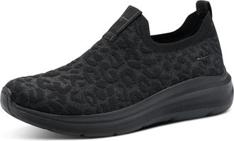 Tamaris Comfort Damen Slip On Sneaker zum Schlupfen Vegan, Schwarz (Black Uni), 39 EU