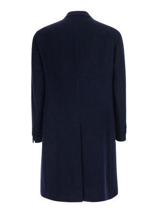 Tagliatore Mens Coat Blue Wool