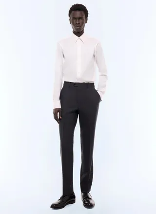 Fursac Pantalon de costume en laine fresco - Taille 36 - Homme