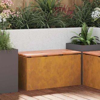 vidaXL vidaXL Banc de jardin Rouill&eacute; 80 x 40 x 43 cm
