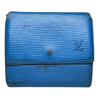 Louis Vuitton Portefeuille Vintage en Cuir Pre-owned - Femme - Pre-owned - Bleu - Taille: ONE Size