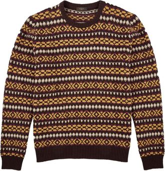 Slowear pull en laine à motif en jacquard - Marron